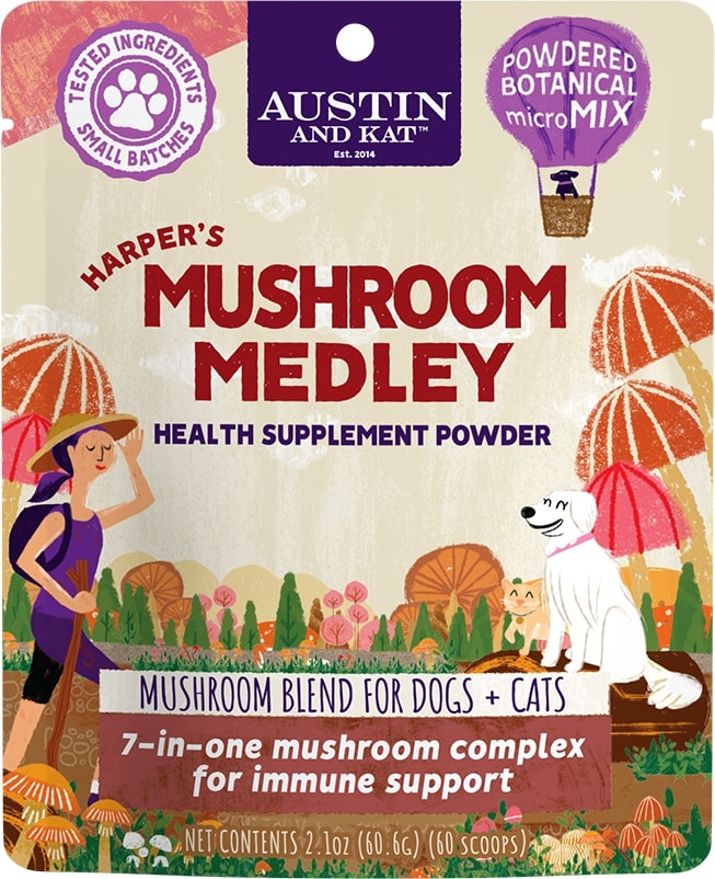 Austin + Kat Mushroom Medley Powder – Kona Dog Wear